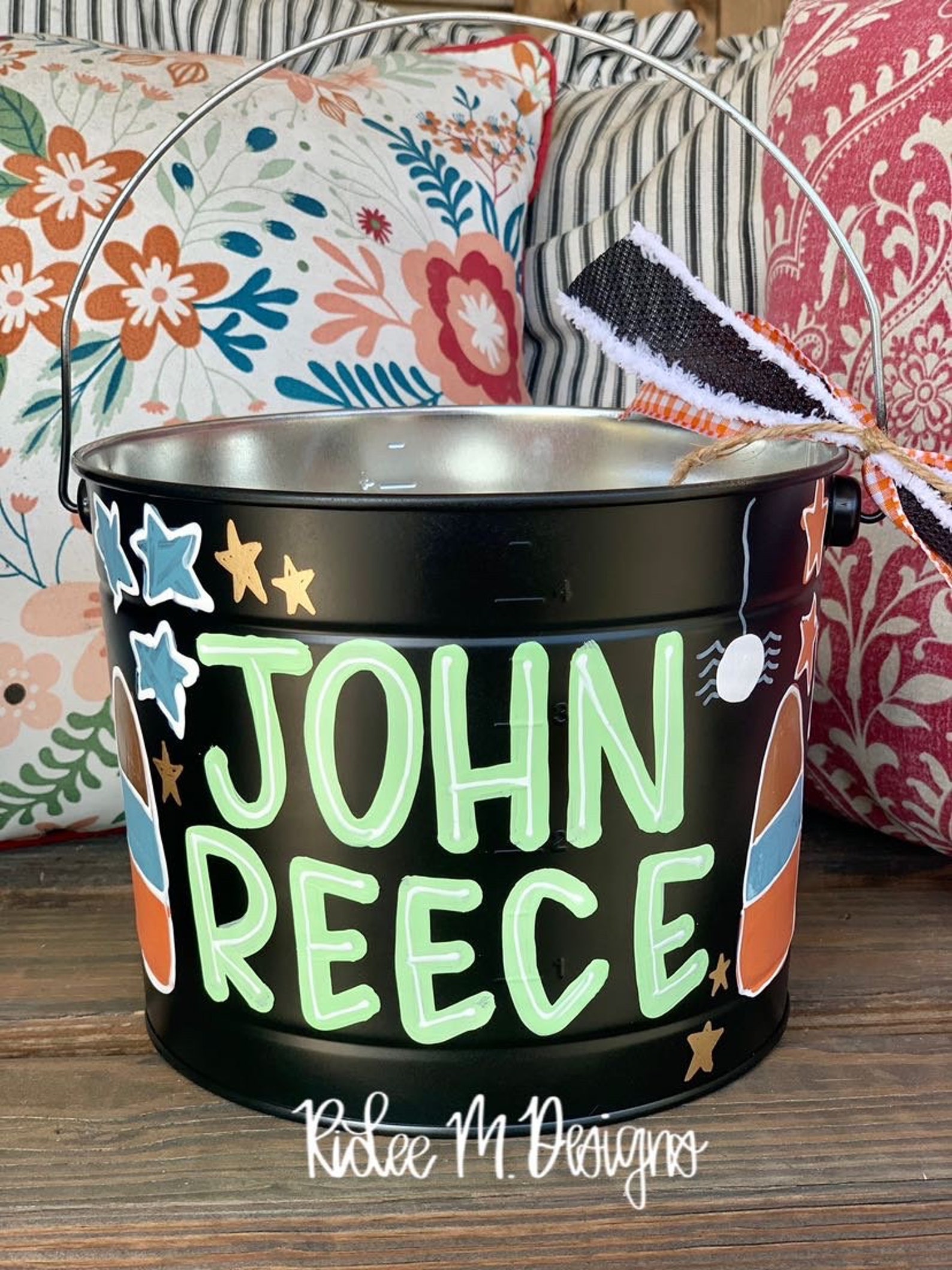 Trick or Treat Bucket Halloween Bucket Customized Bucket - Etsy