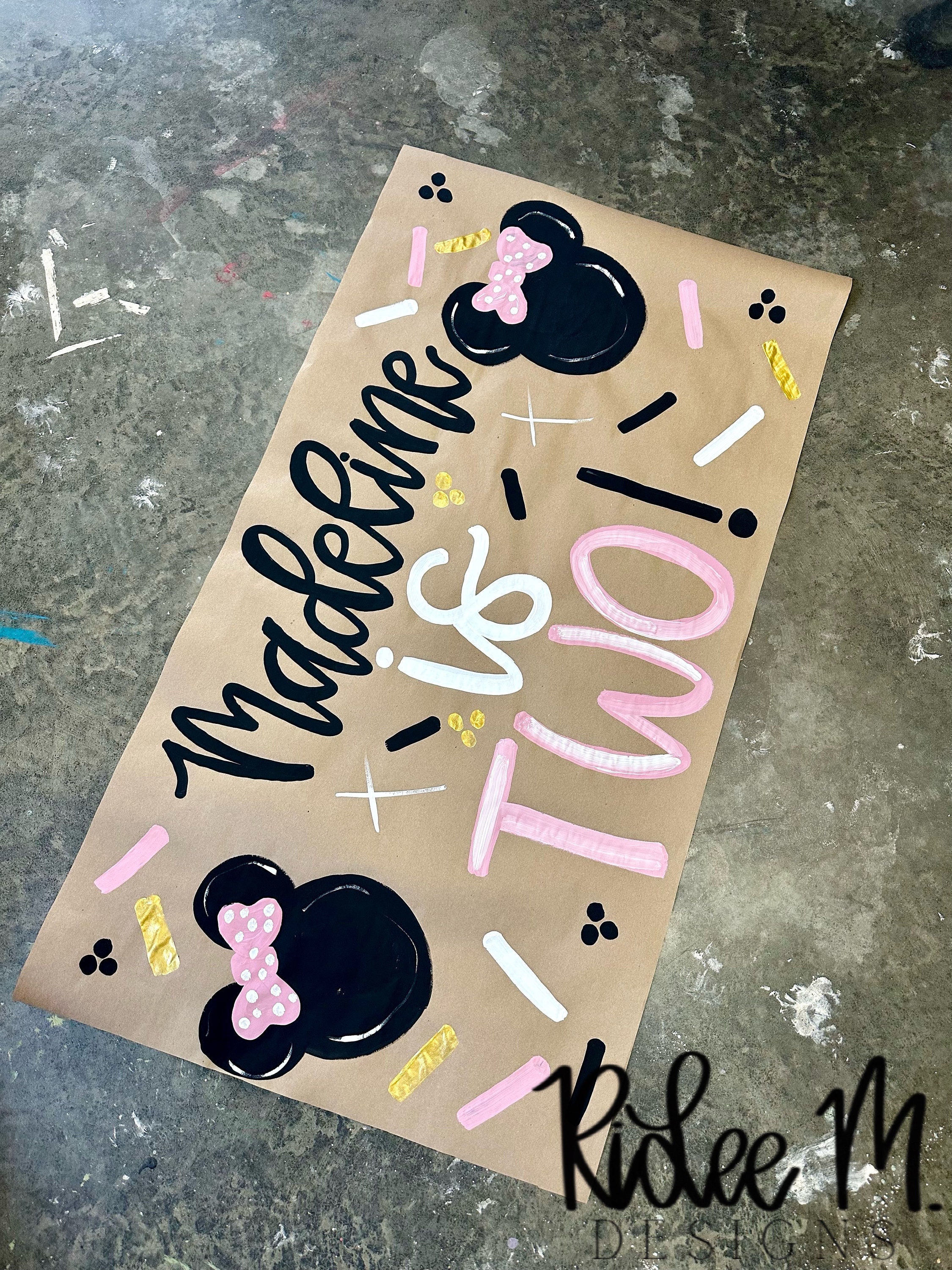 Custom Event Banner, Kraft Paper Banner, Baby Shower Banner, Birthday ...