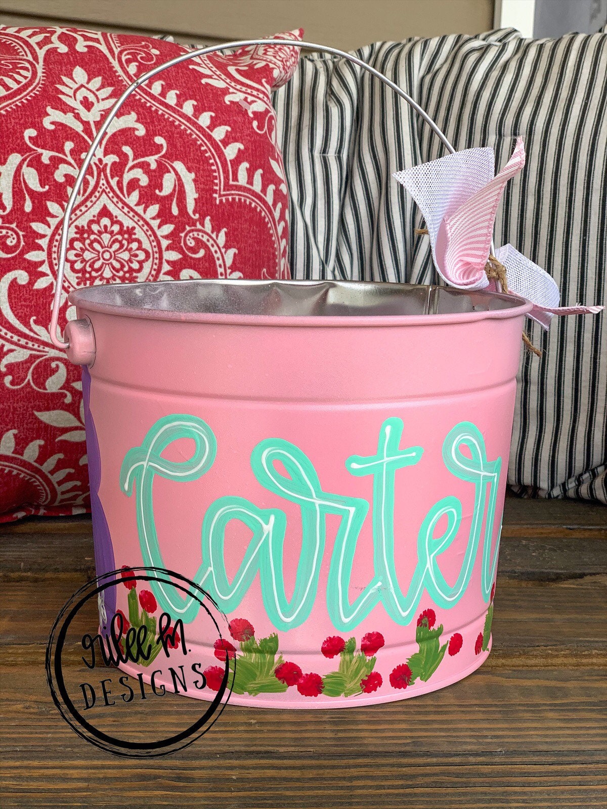 Customized Easter Bucket Hand Painted Easter Bucket Painted - Etsy