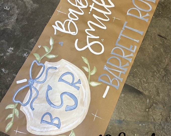 Custom Event Banner, Kraft Paper Banner, Baby Shower Banner, Birthday ...