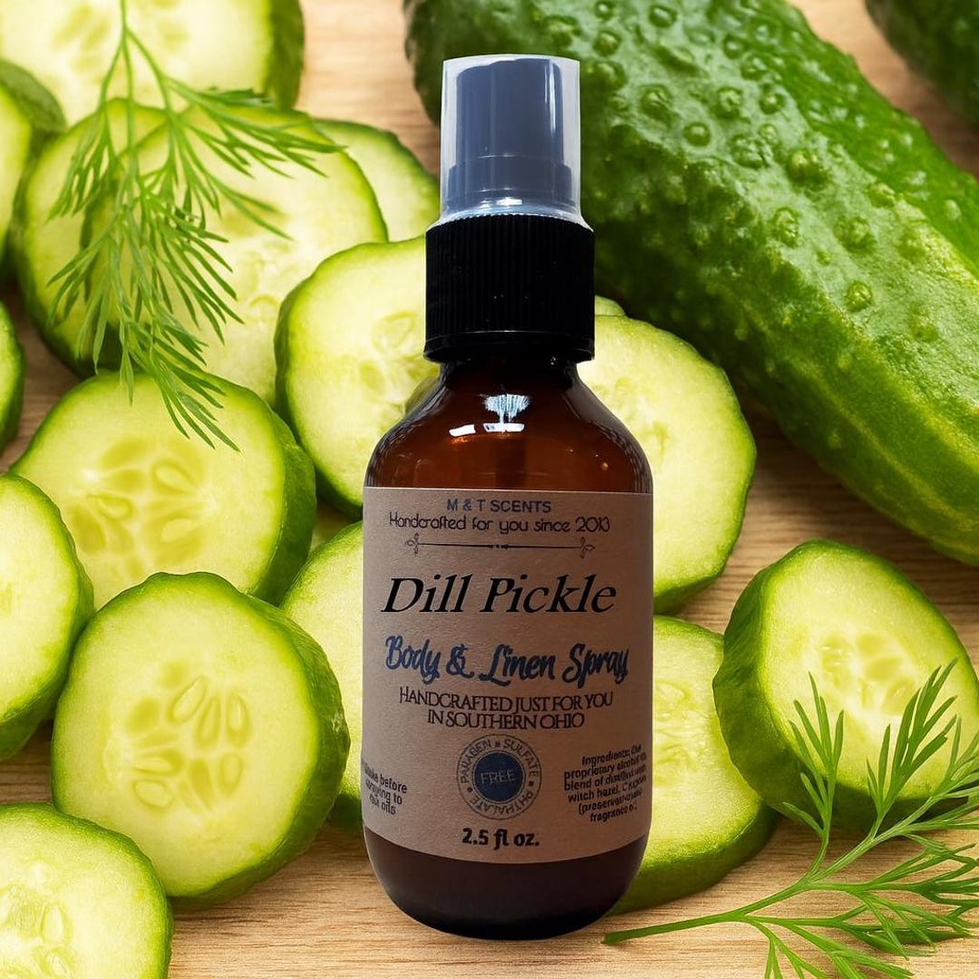 DILL PICKLE Scented Body Spray 2.5oz True, Tart Scent of a Freshly Cut ...