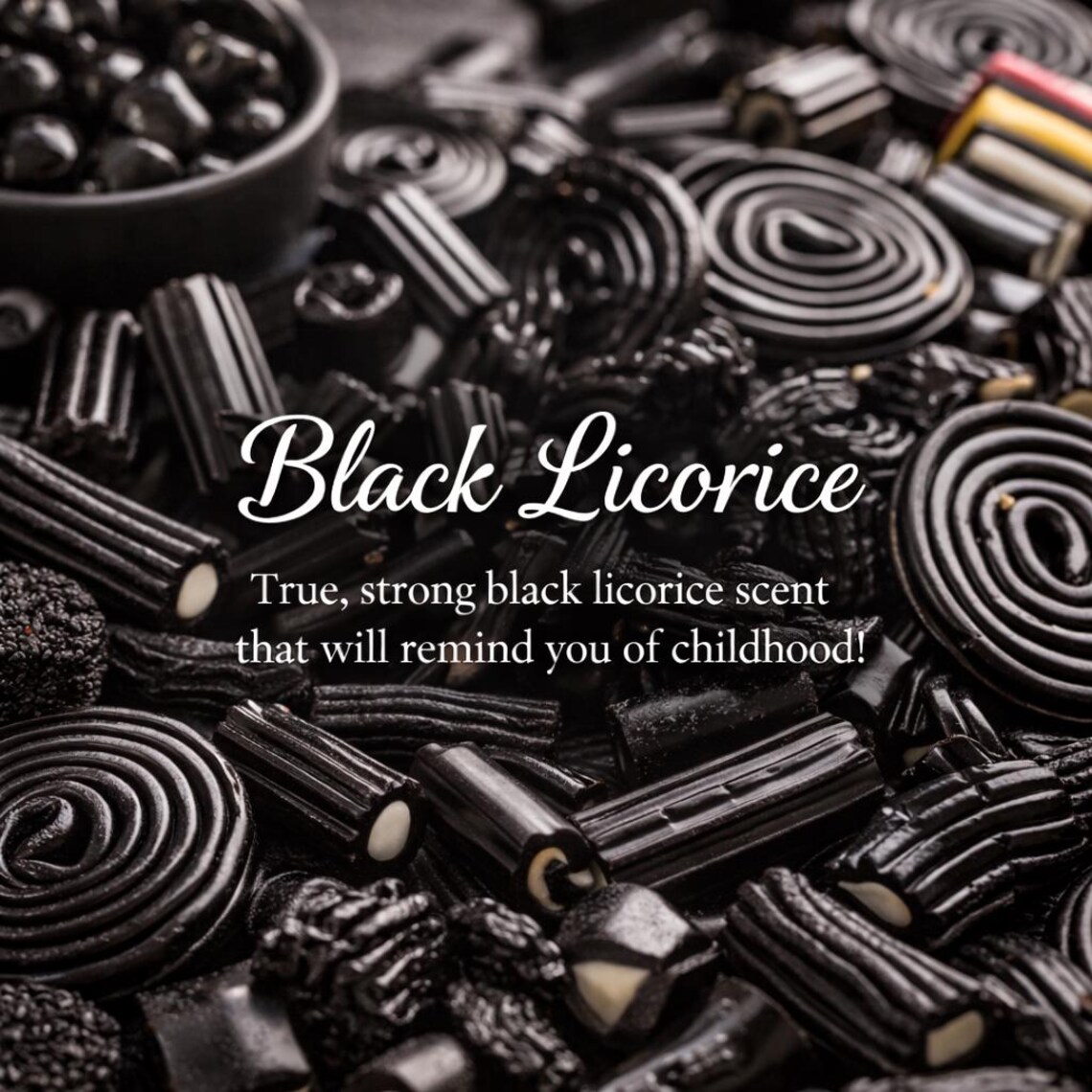 BLACK LICORICE Scented Fragrance Solid Balm, 1oz True, Strong Black ...
