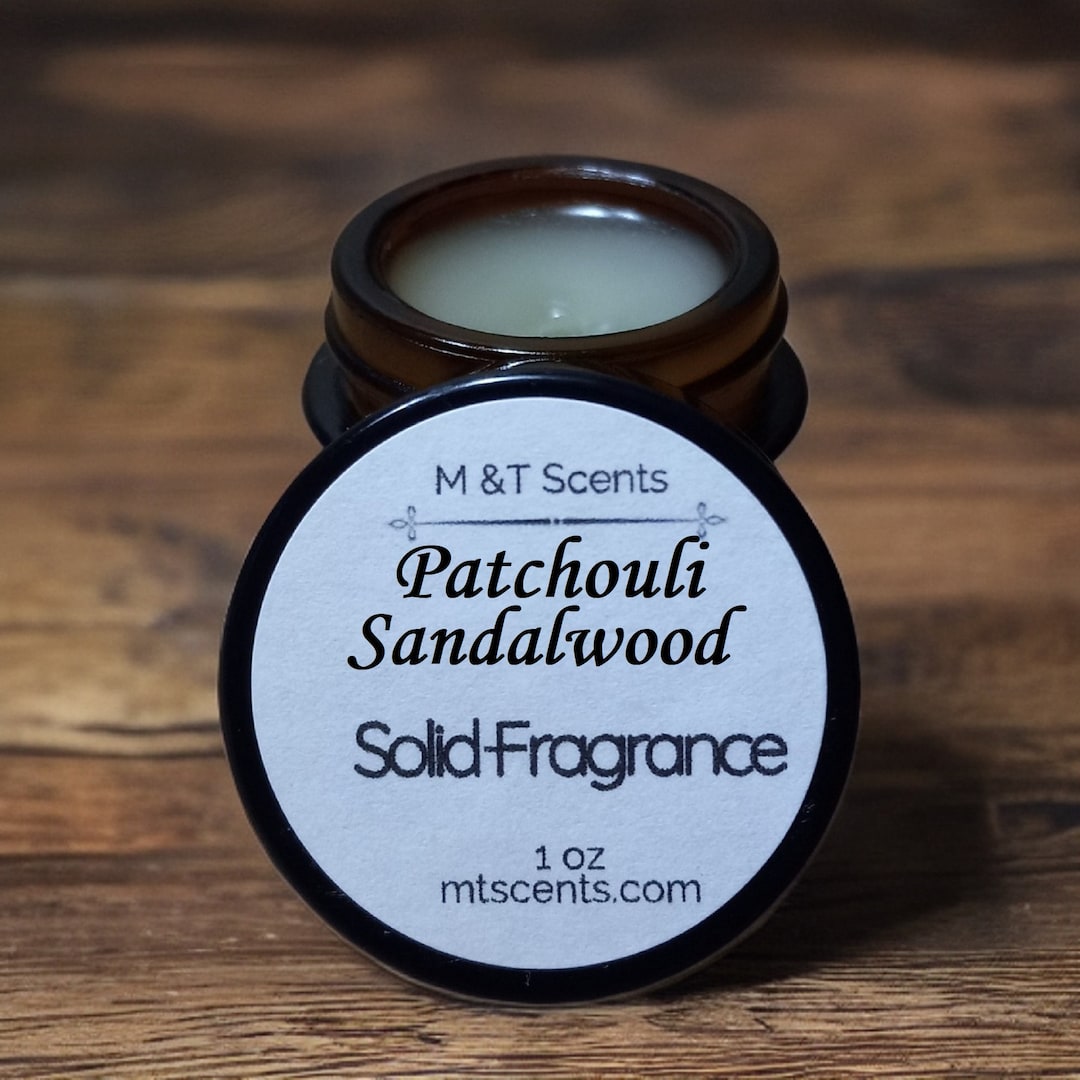 PATCHOULI SANDALWOOD Solid Fragrance Balm Retro, Vintage Look, 1oz ...