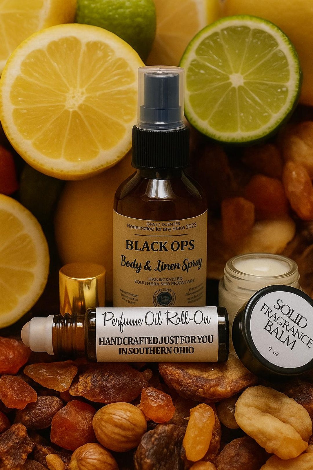 BLACK OPS 3 Piece Gift Set - Spray, Roll On, Solid Perfume Bergamot ...