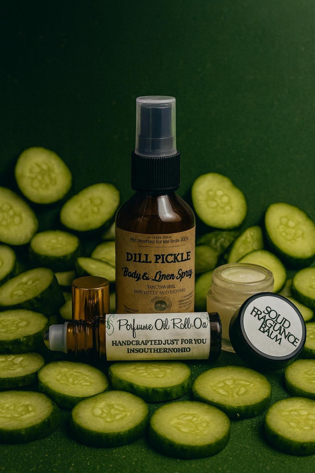 DILL PICKLE Scented 3 Piece Set – Body Spray, Roll on Perfume, Solid ...