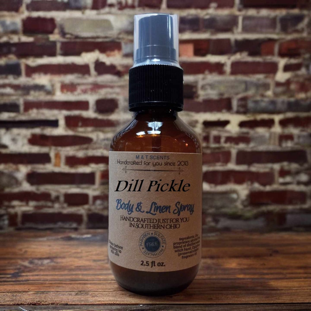 DILL PICKLE Scented Body Spray 2.5oz True, Tart Scent of a Freshly Cut ...