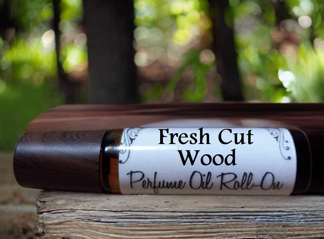 FRESH CUT WOOD Scented Perfume Roll on Oil~ an Earthy Scent of Freshly ...