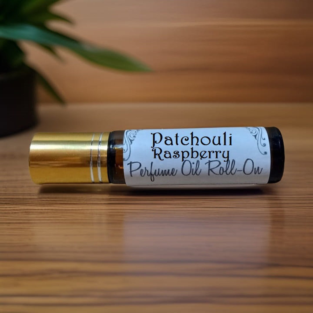 PATCHOULI RASPBERRY Scented Roll-on Perfume Oil 10ml Handmade Vegan ...