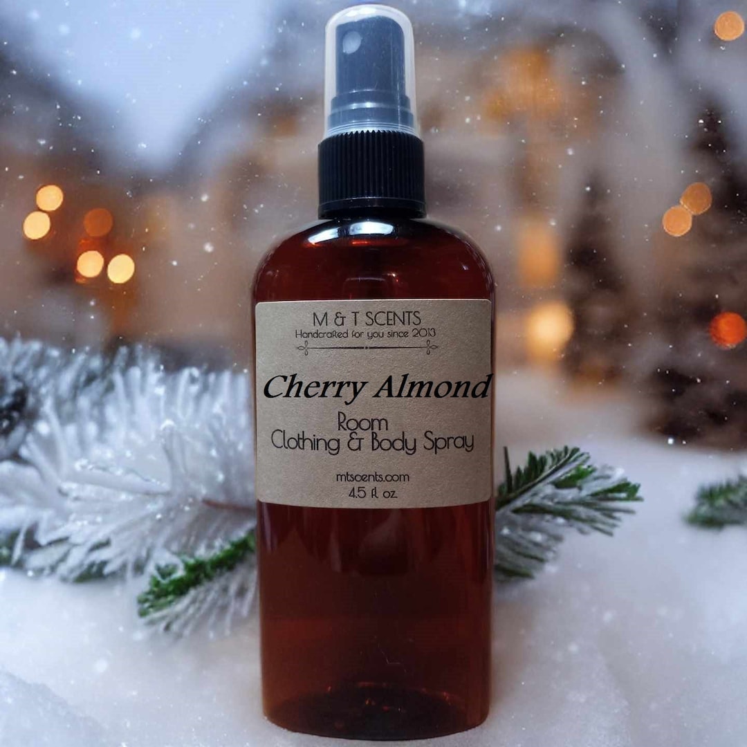 CHERRY ALMOND Room & Clothing Spray 4.5oz Juicy Cherries and Fresh ...