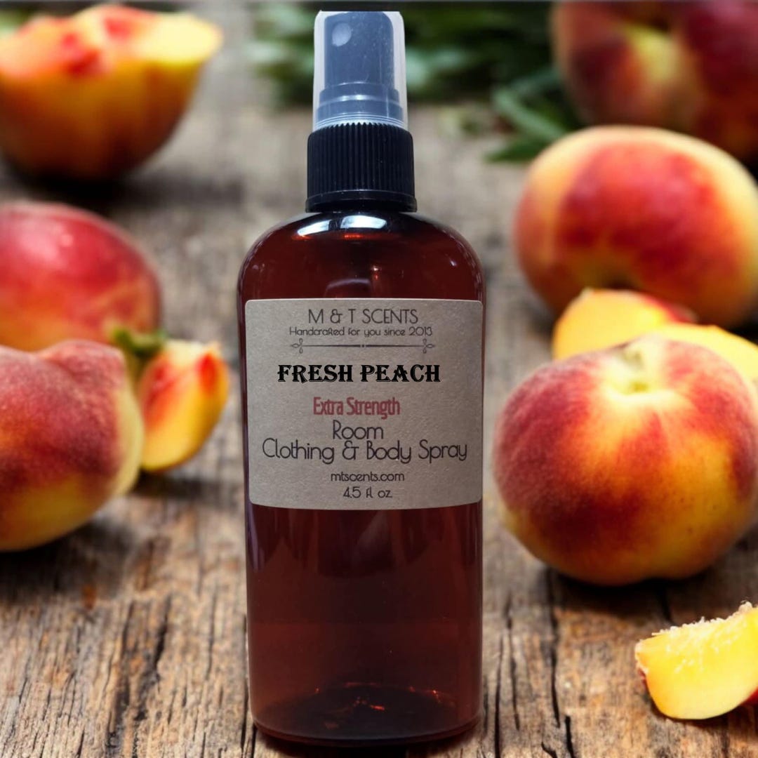 FRESH PEACH Extra Strength Scented Room and Clothing Spray, 4.5oz ...
