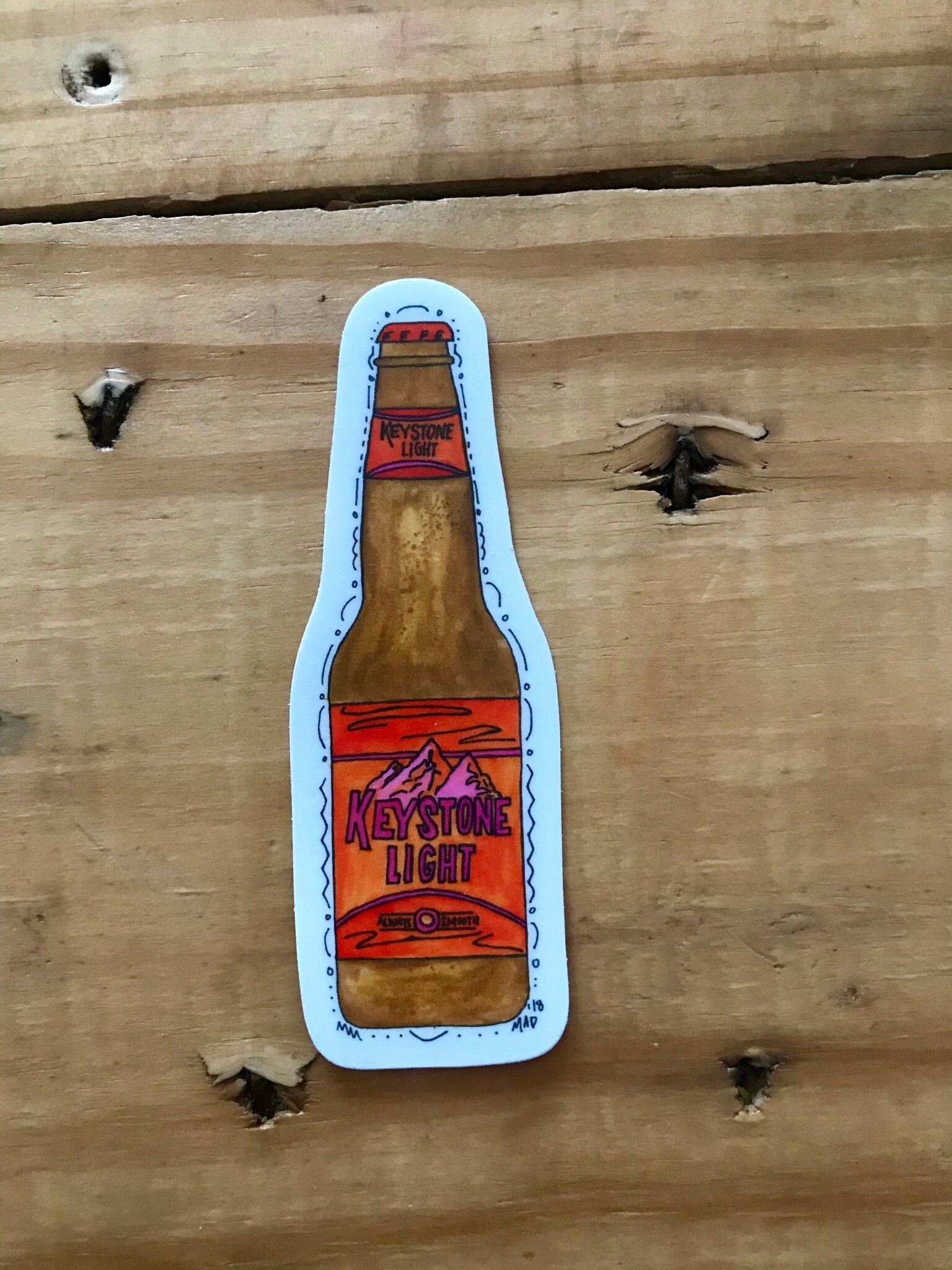 Keystone Beer Bottle