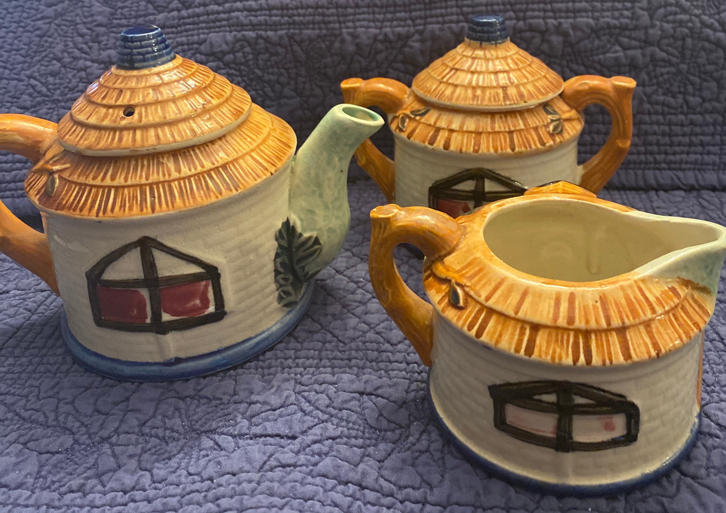 Cottage House Tea Set - Etsy