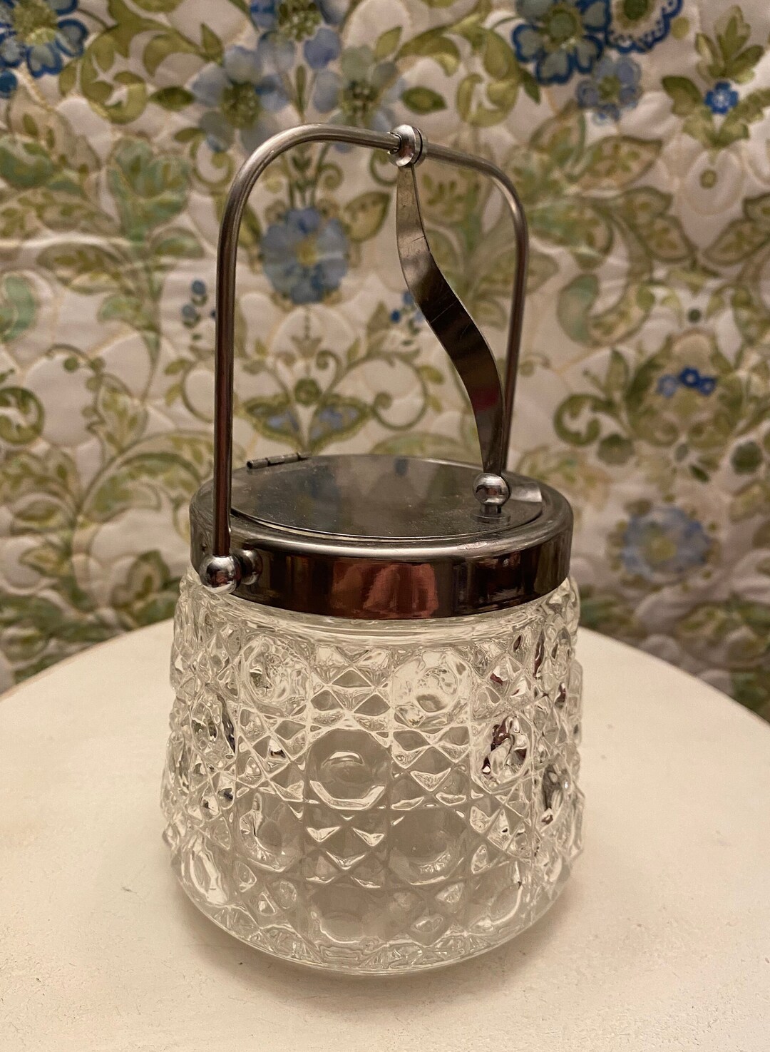 Depression Glass Jam Jar - Etsy