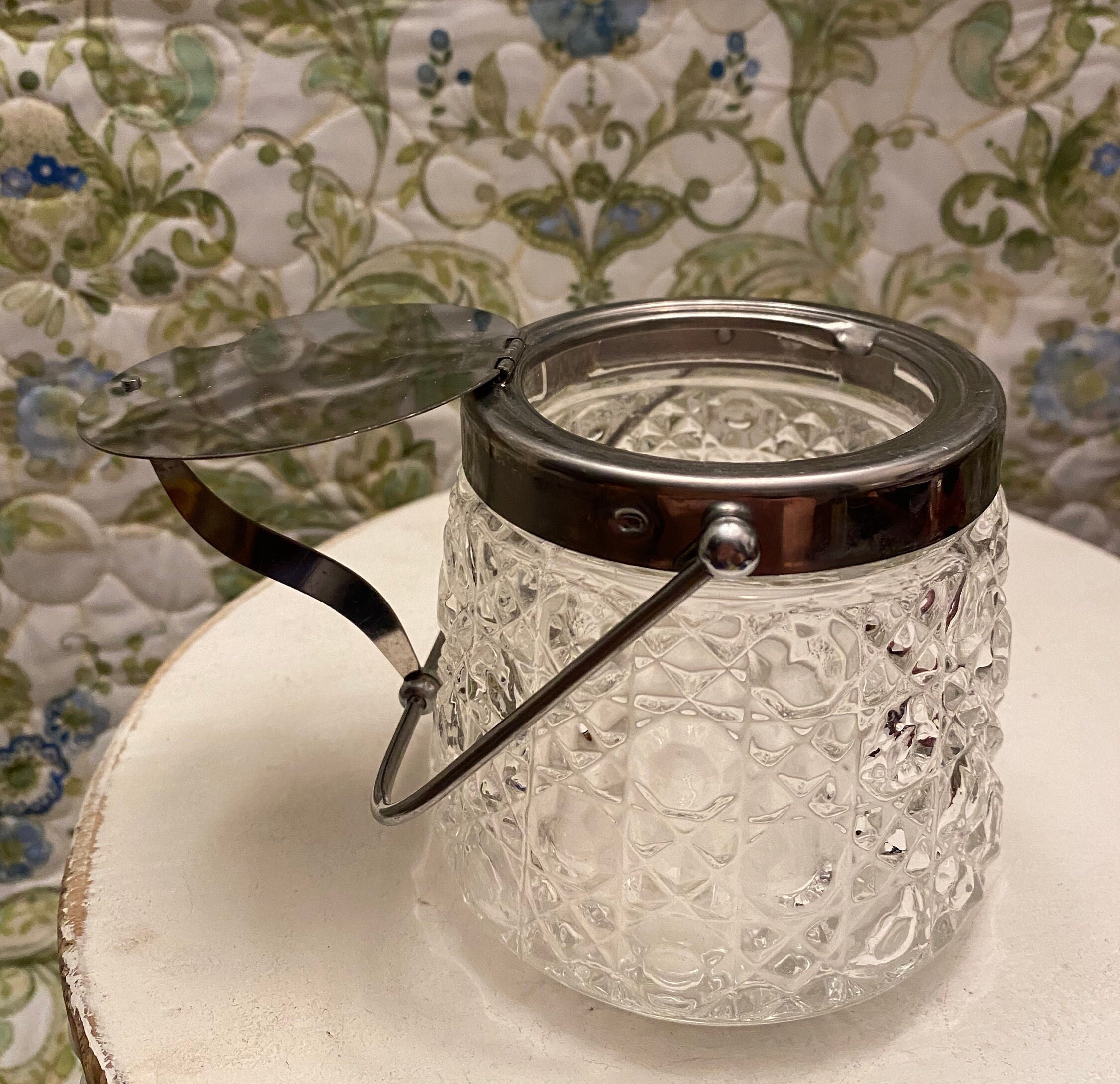 Depression Glass Jam Jar - Etsy