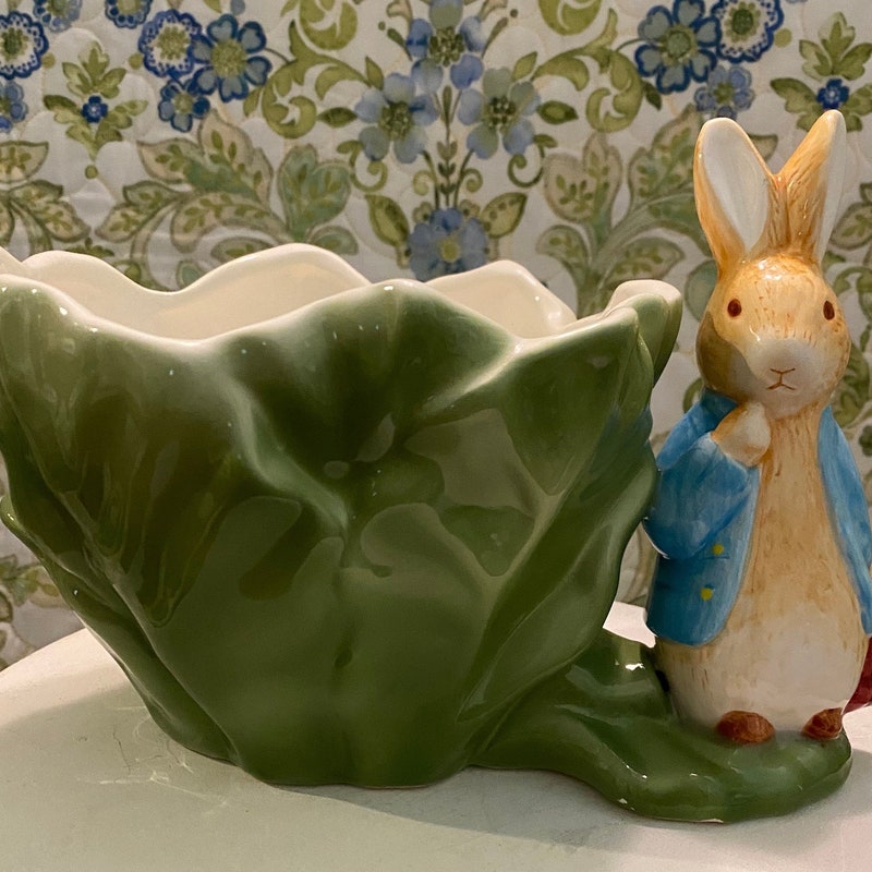 Rabbit Planter - Etsy