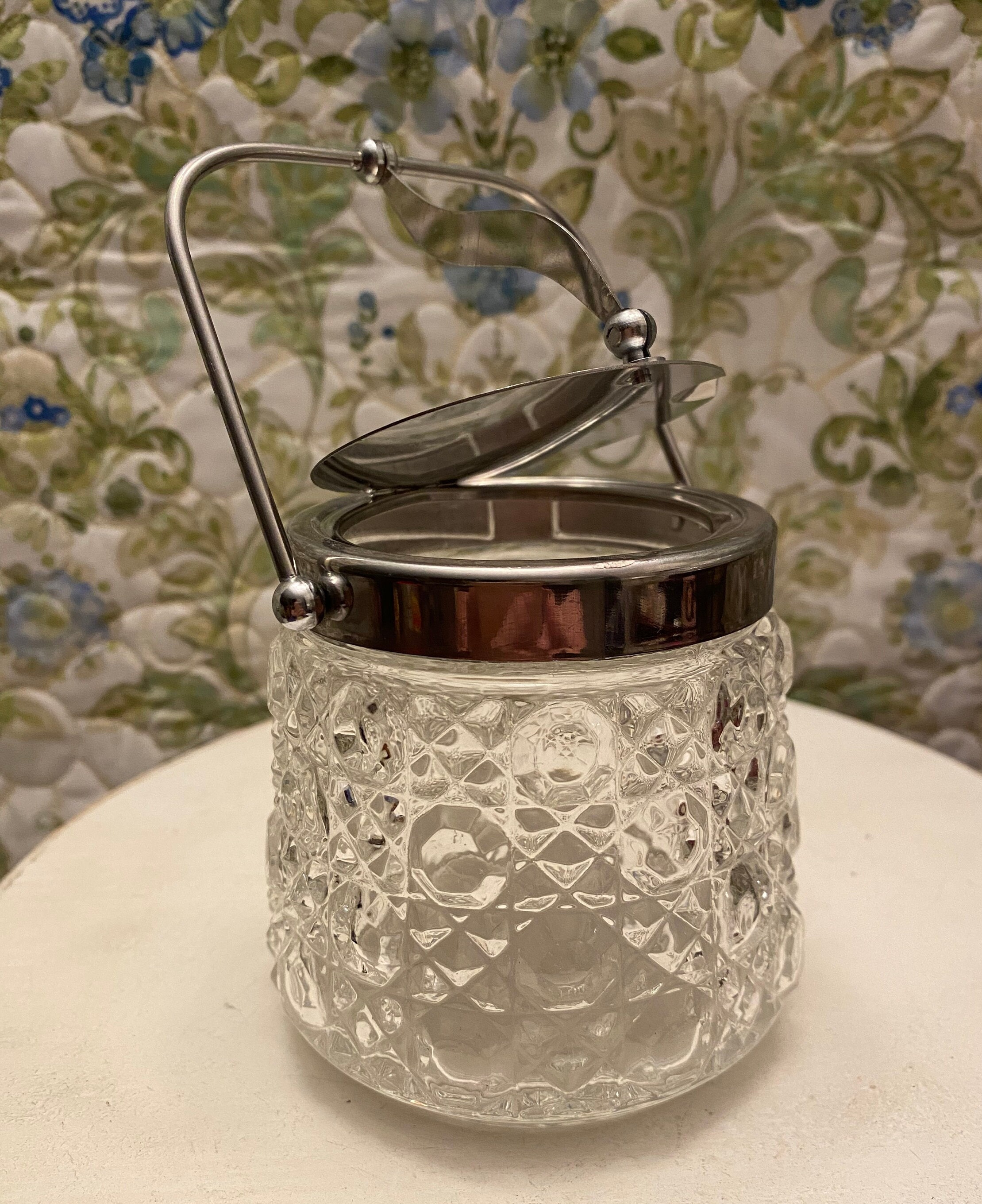 Depression Glass Jam Jar - Etsy