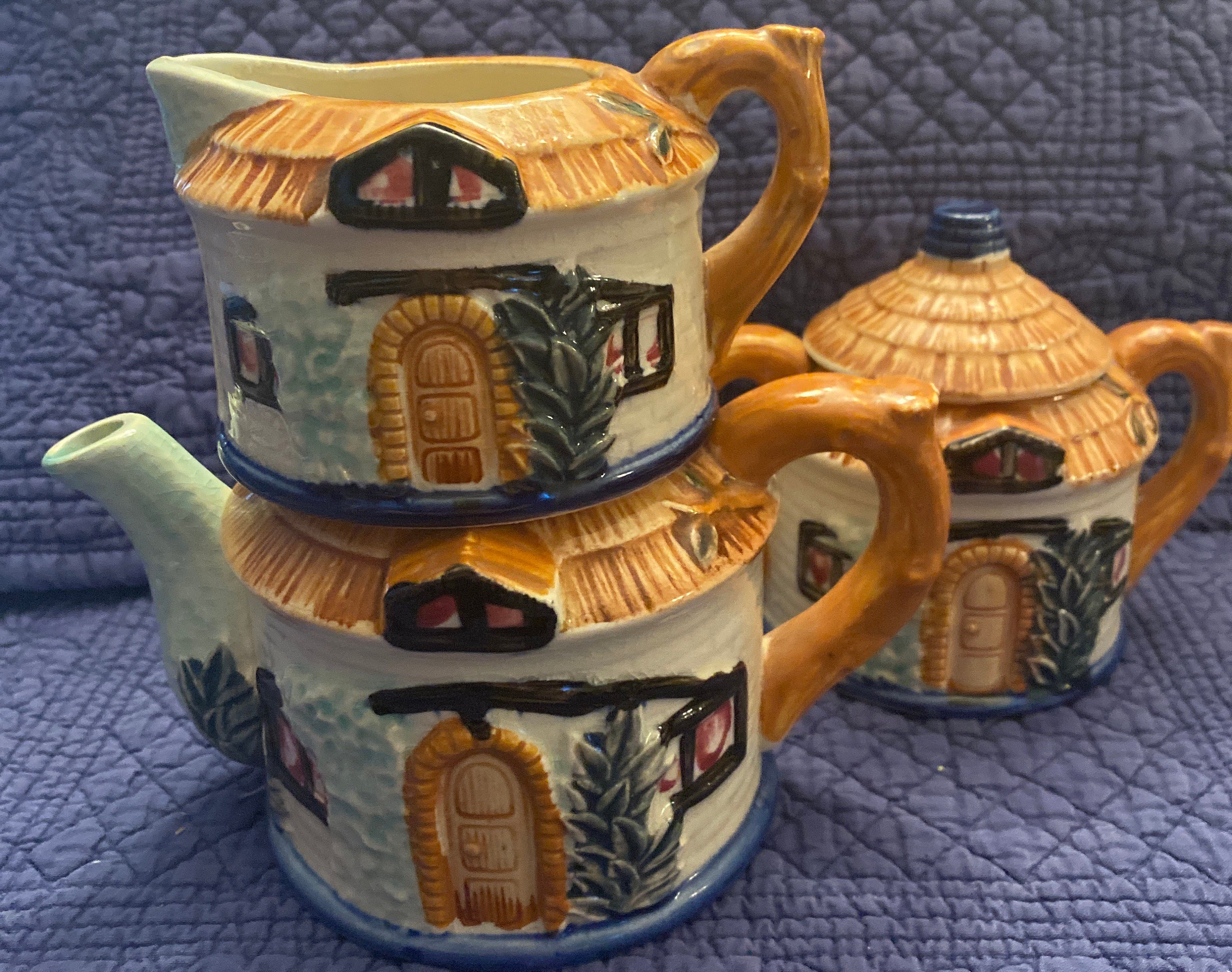 Cottage House Tea Set - Etsy