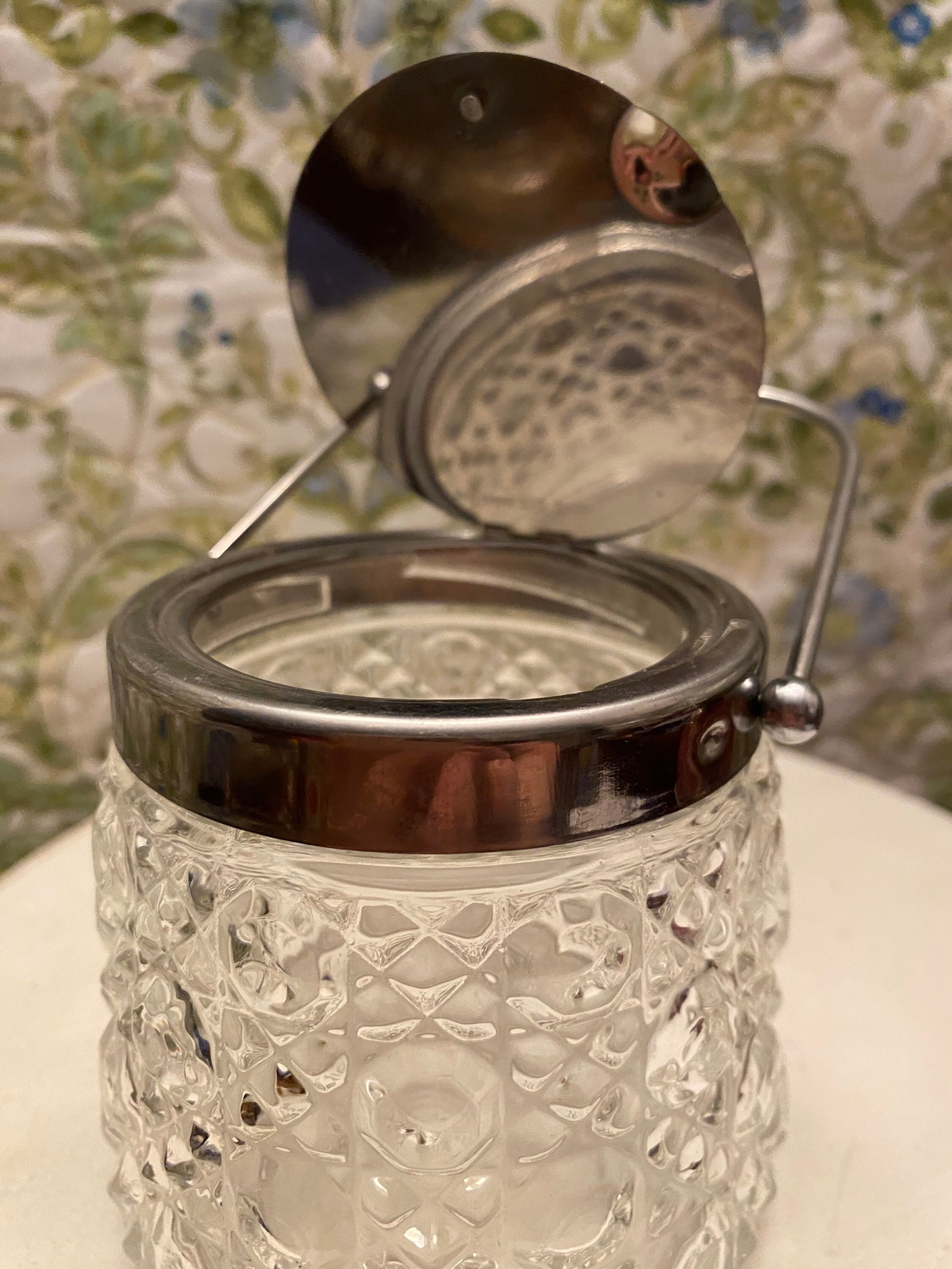 Depression Glass Jam Jar - Etsy