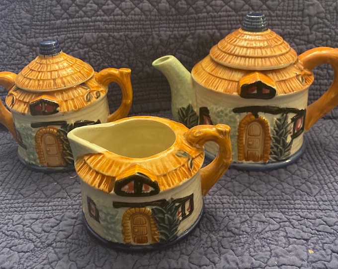 Cottage House Tea Set - Etsy