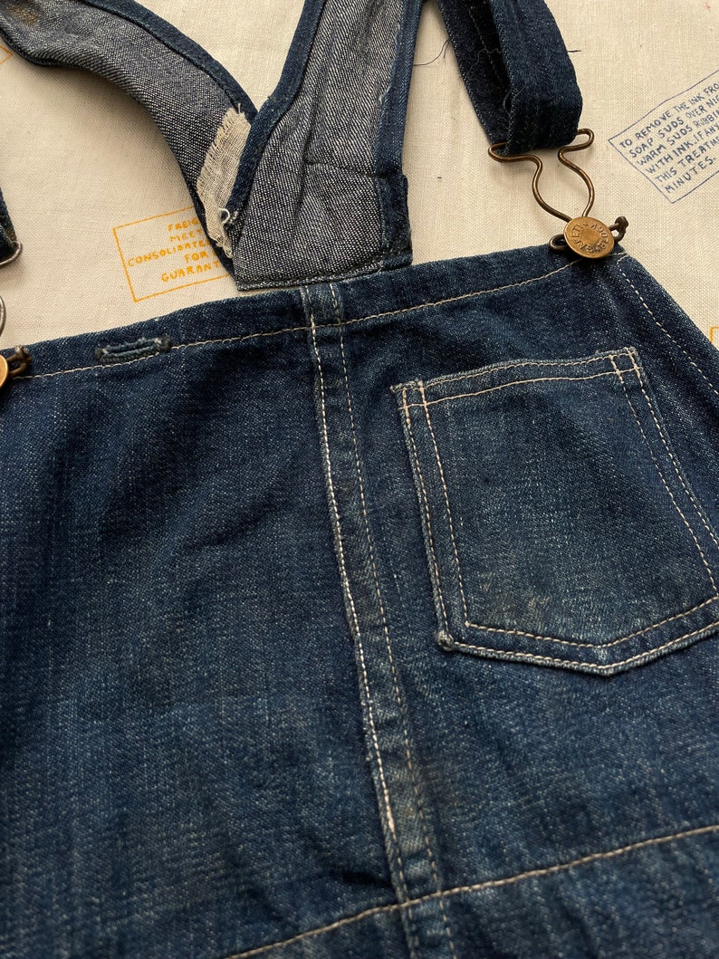 1920s Little Safety Block Denim Overalls - Etsy