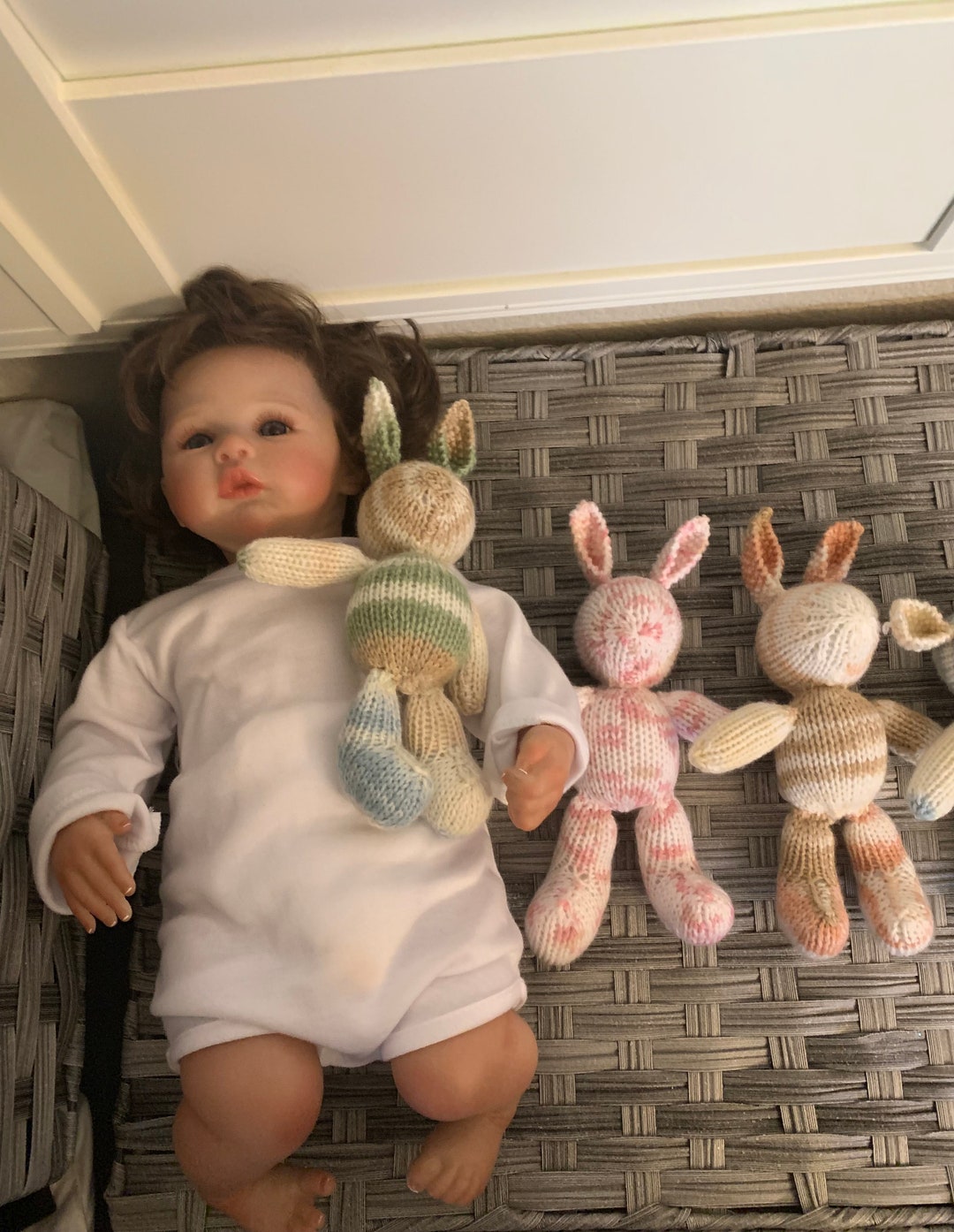 Babies 1st Bunny-hand Knit Toy or Photo Prop - Etsy