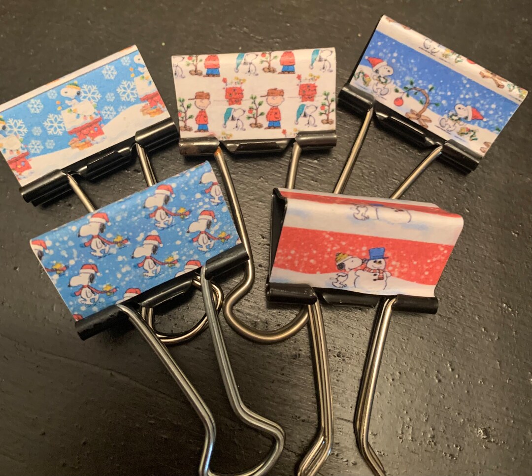 Set of 5 Snoopy Holiday Clips Size Medium - Etsy