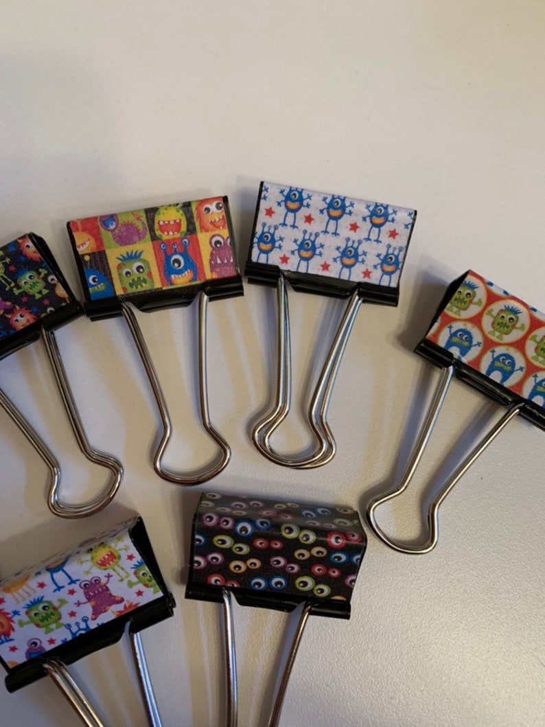 Little Monsters Medium Binder Clips Etsy little-monsters-medium-binder-clips-etsy