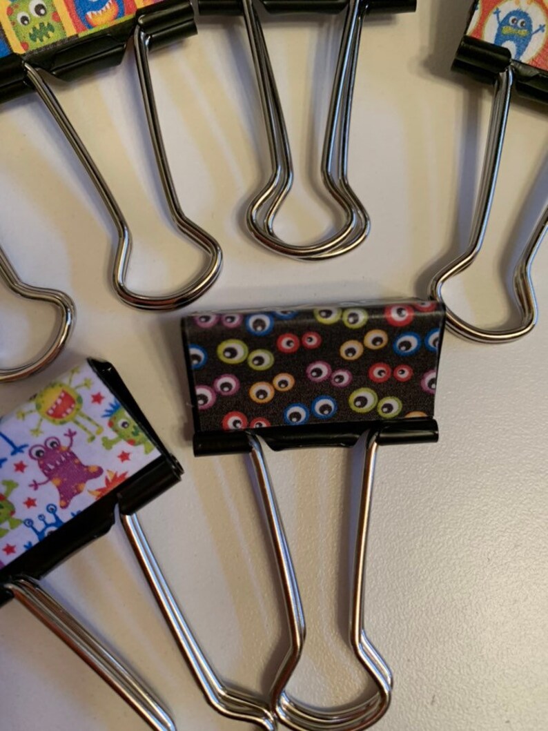 Little Monsters Medium Binder Clips Etsy little-monsters-medium-binder-clips-etsy