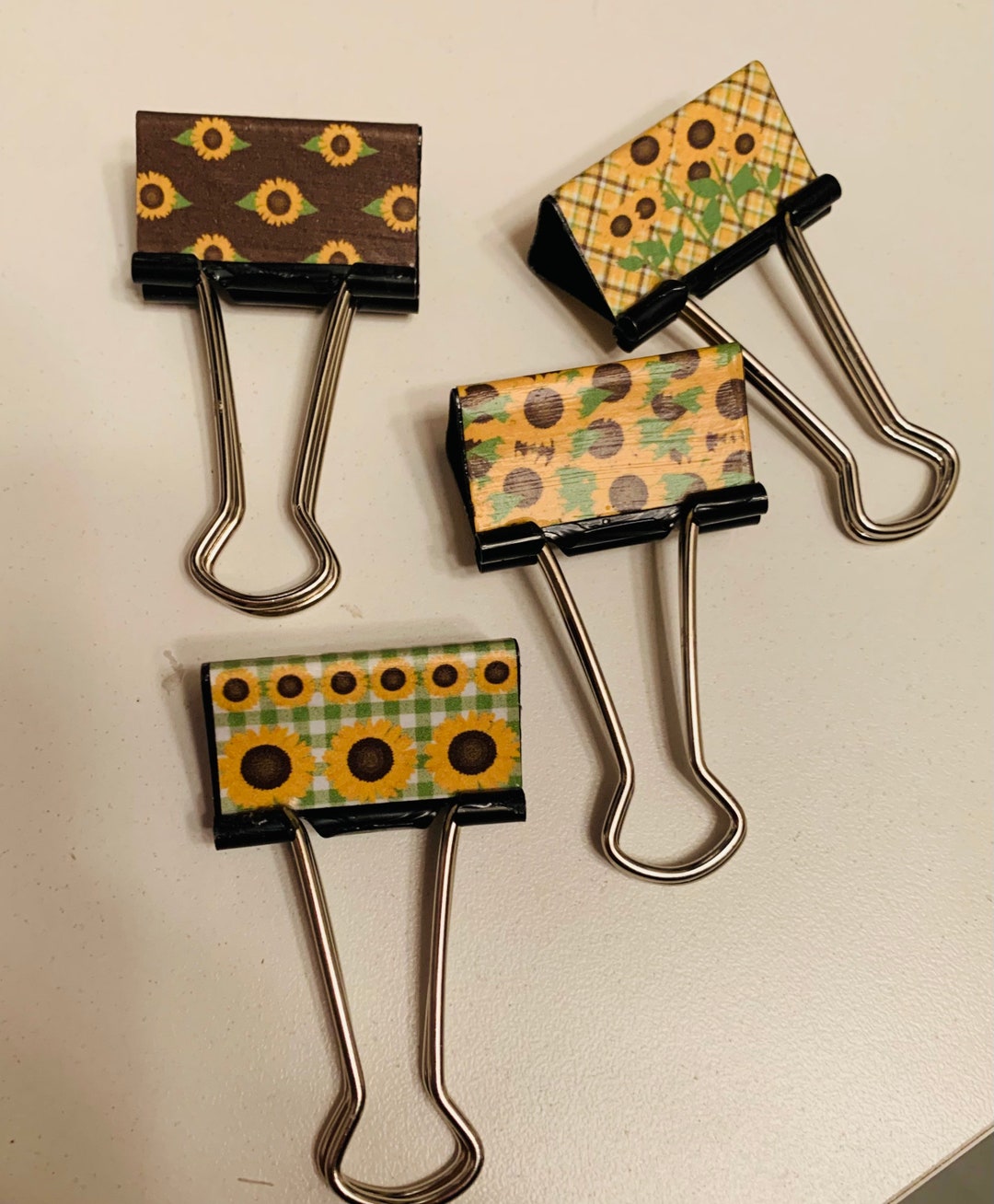 Sunny Sunflowers - Medium Binder Clips - 2.25 per Clip - Etsy