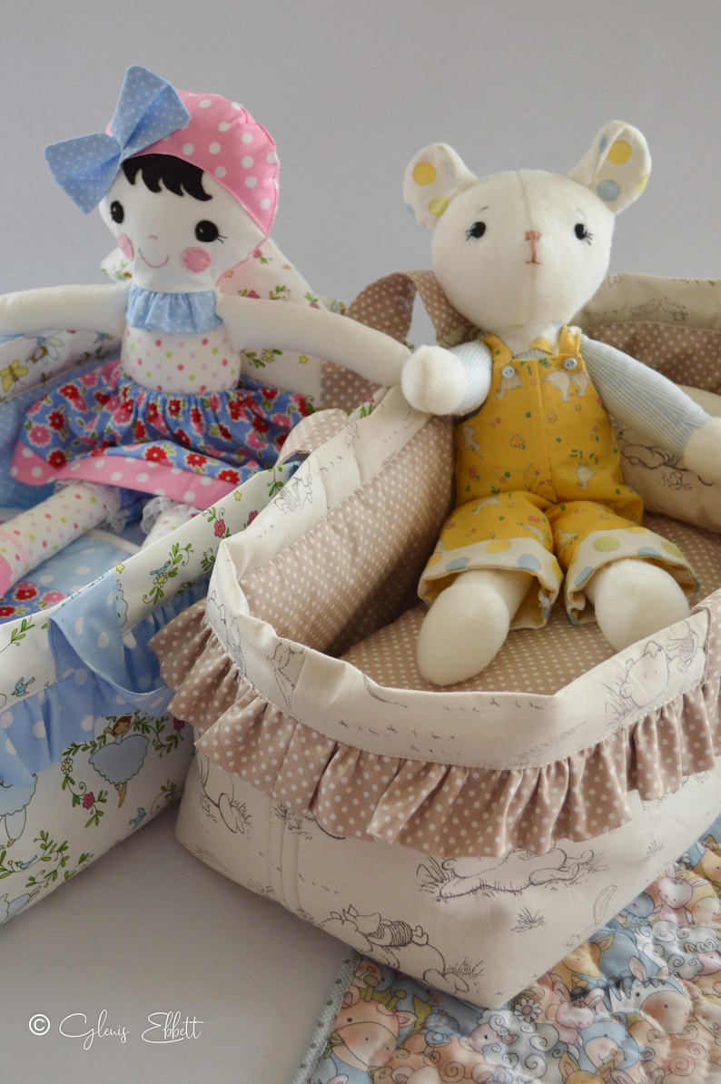 Simple Dolls Carrycot Carry Bed Moses Basket PDF Sewing - Etsy