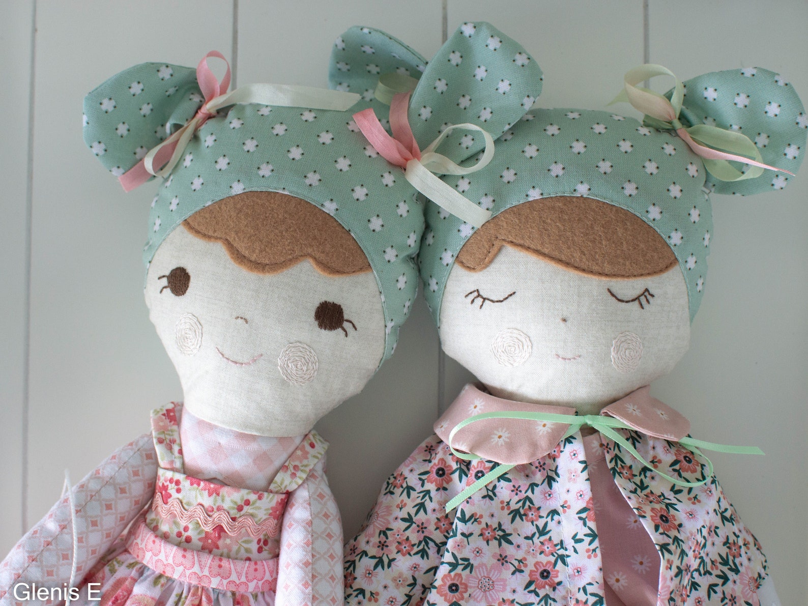 Dressed Doll 'lola and Ruby' Rag Doll Soft Toy - Etsy