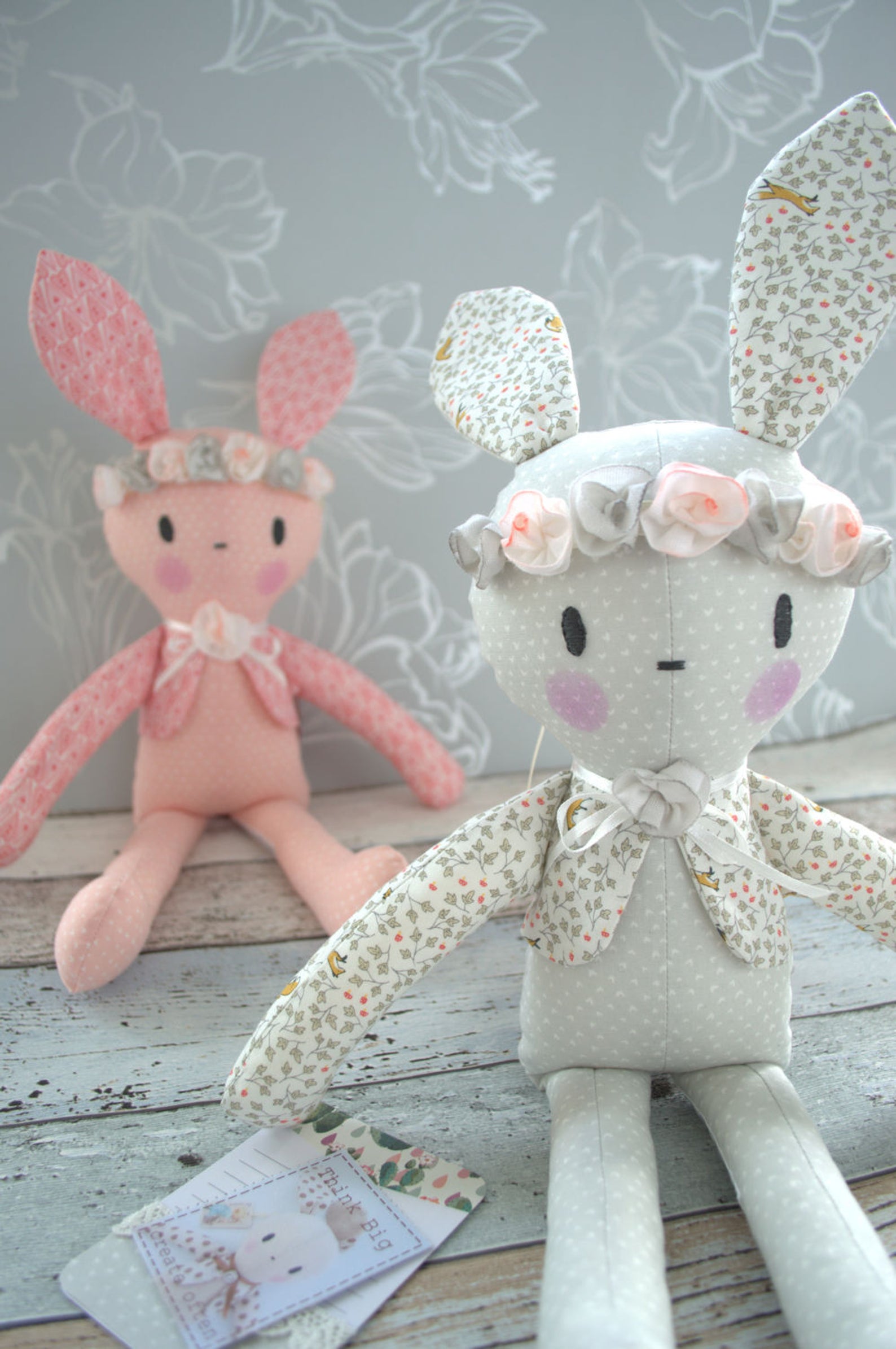 Bunny 'BOBBY BUNNY' Doll, Soft Toy, Rabbit, Plushie, PDF Sewing Pattern ...