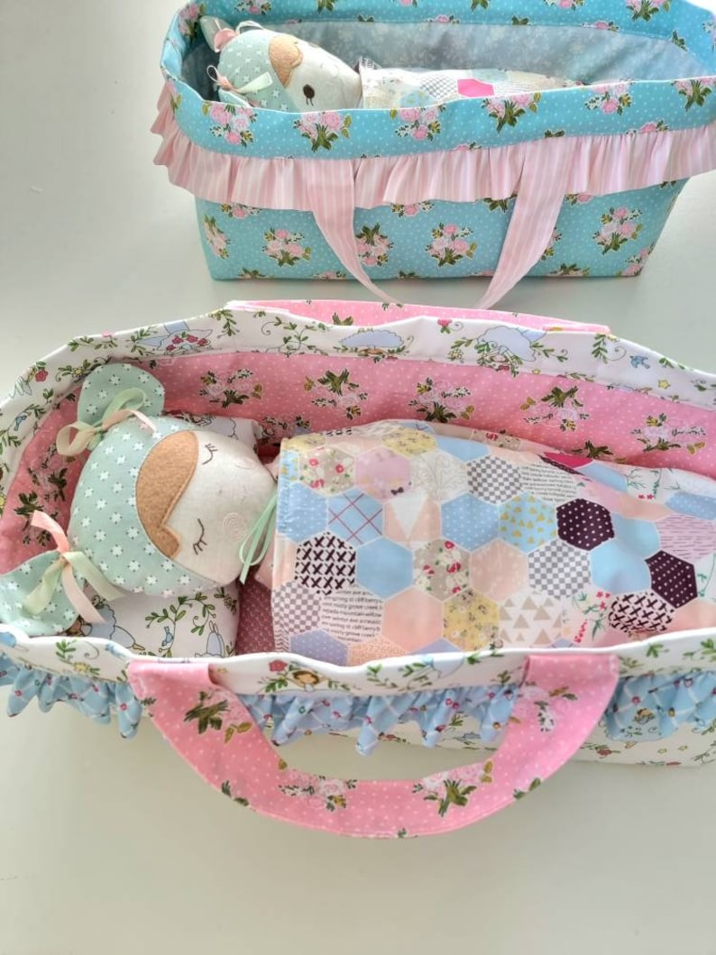 Simple Dolls Carrycot Carry Bed Moses Basket PDF Sewing - Etsy