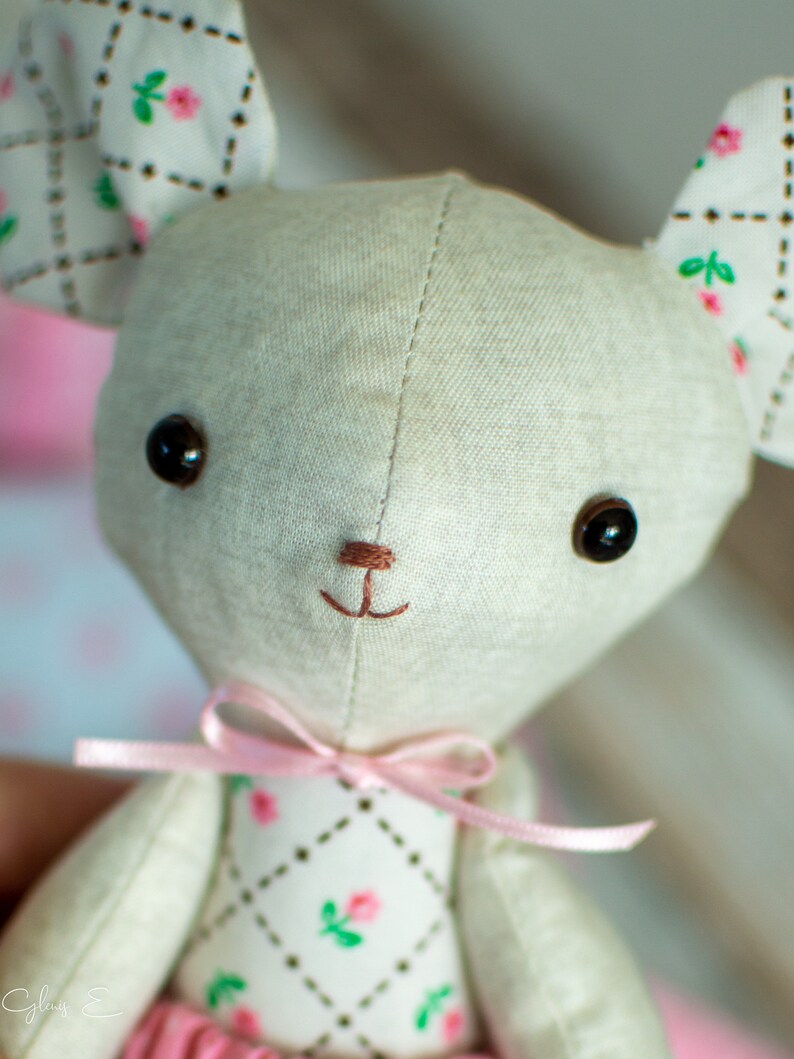 Mouse 'LILLY MOUSE' Soft Toy Mouse Plushie Sewing - Etsy