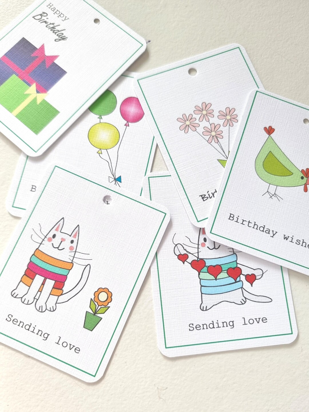 Printable Gift Tags.. Mixed Designs Gift Tags. Delightful Mix Birthday ...