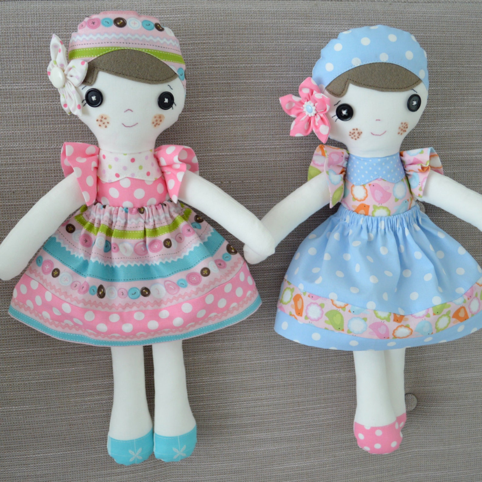 Dressed Doll 'POPPY DOLLY' Soft Toy, Plushie, PDF Sewing Pattern - Etsy