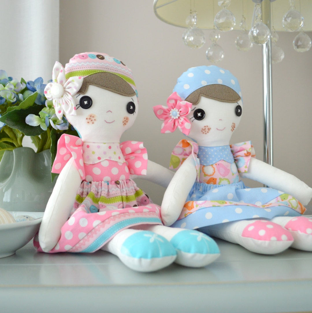Dressed Doll 'POPPY DOLLY' Soft Toy, Plushie, PDF Sewing Pattern - Etsy