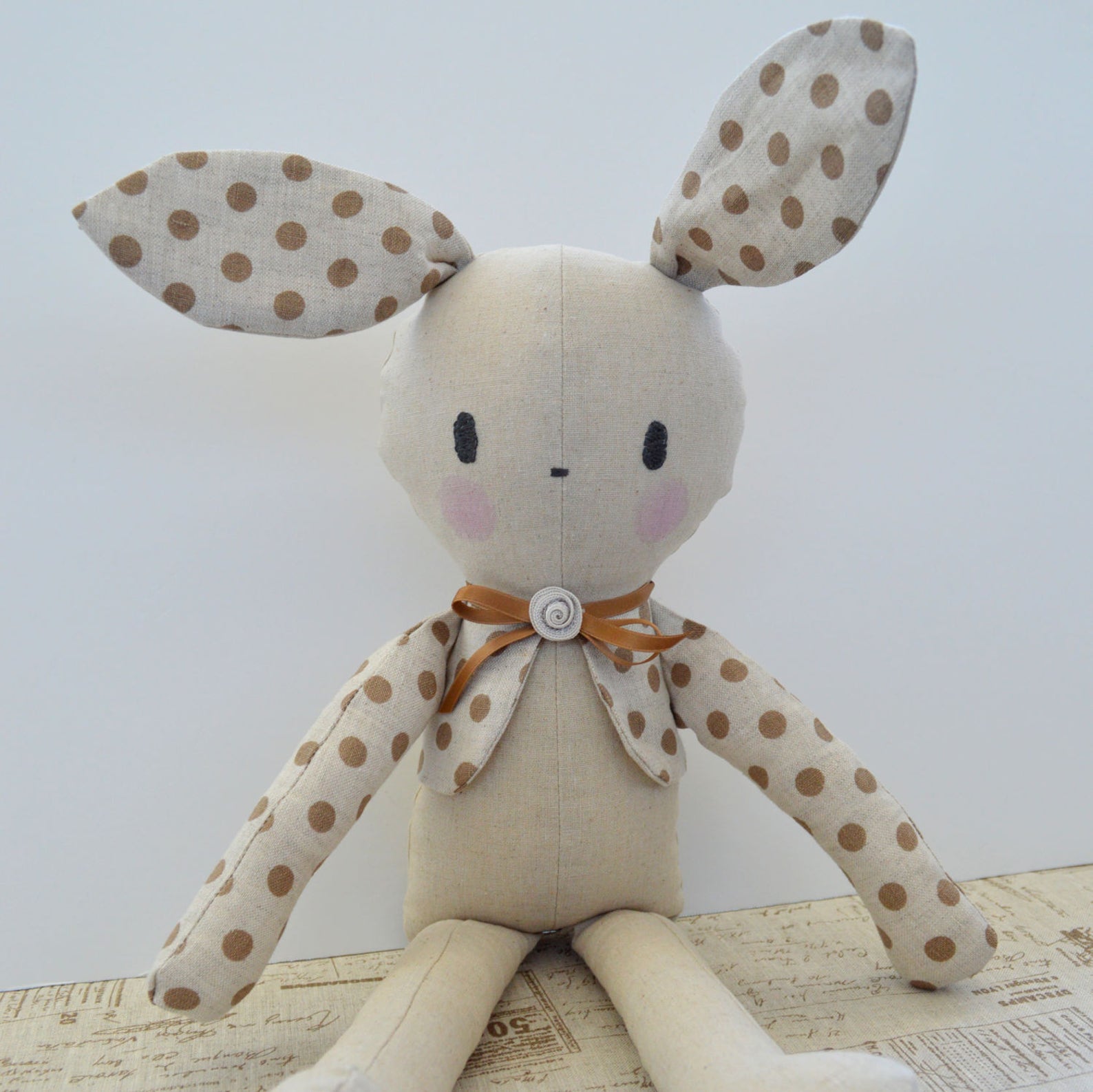 Bunny 'BOBBY BUNNY' Doll, Soft Toy, Rabbit, Plushie, PDF Sewing Pattern ...