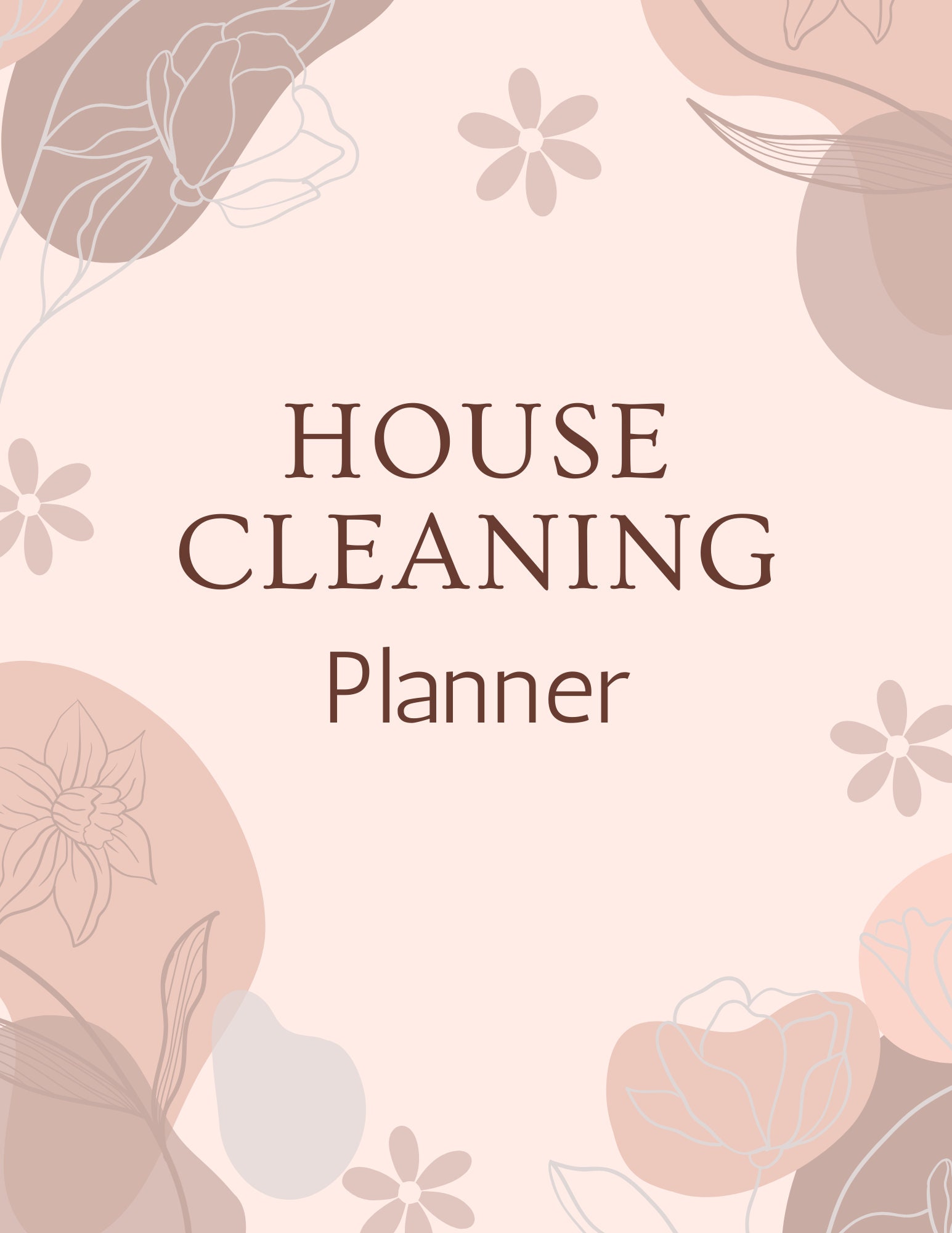 Printable Cleaning Schedule, Instant Canva Download, Organization ...