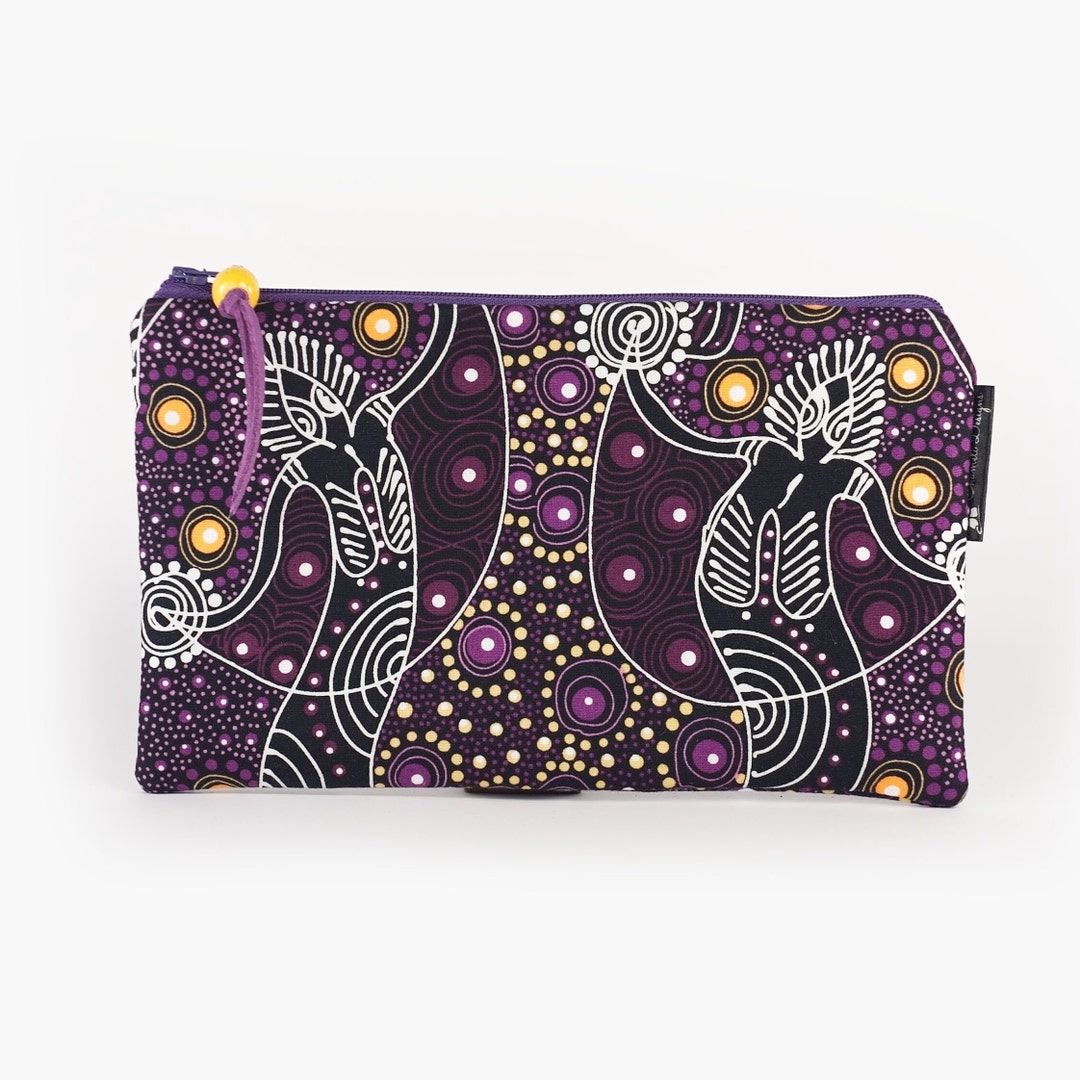 Aboriginal Notions Pouch Pencil Pouch Zippered Pouch Notions Bag Boho ...