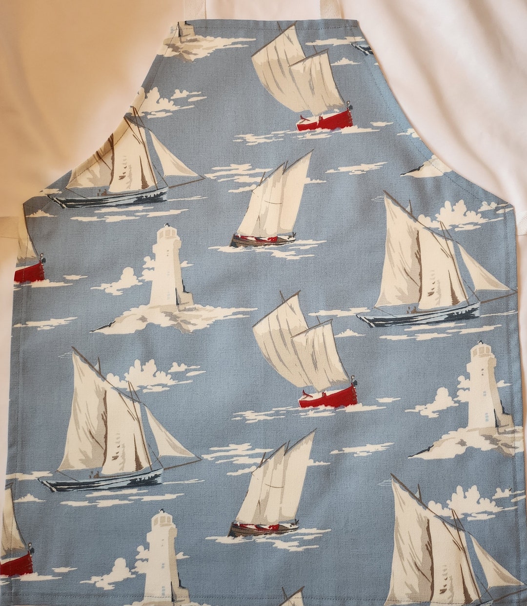 Blue Boat Ship Apron, BBQ, Cookery Apron Age 10 - 12yrs - Etsy