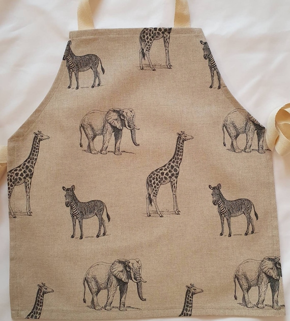 Safari Jungle Animal Children's Apron / Pinny / Toddler - Etsy