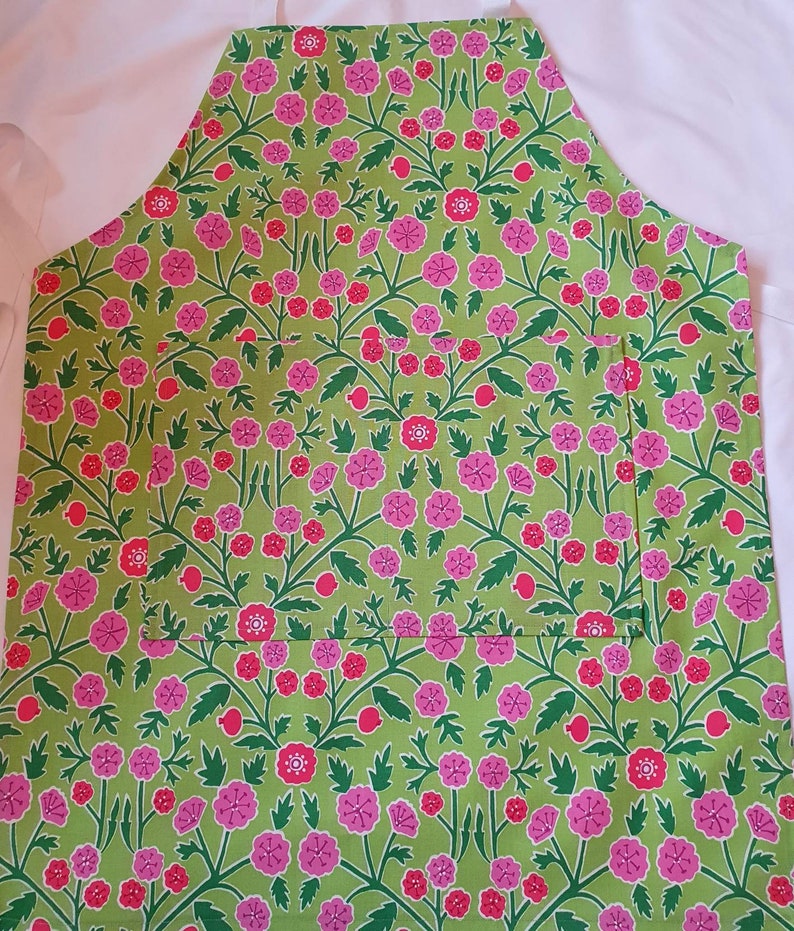 Adult, Flower Cookery Adult Apron / Overall / Pinny With Pocket - Etsy UK