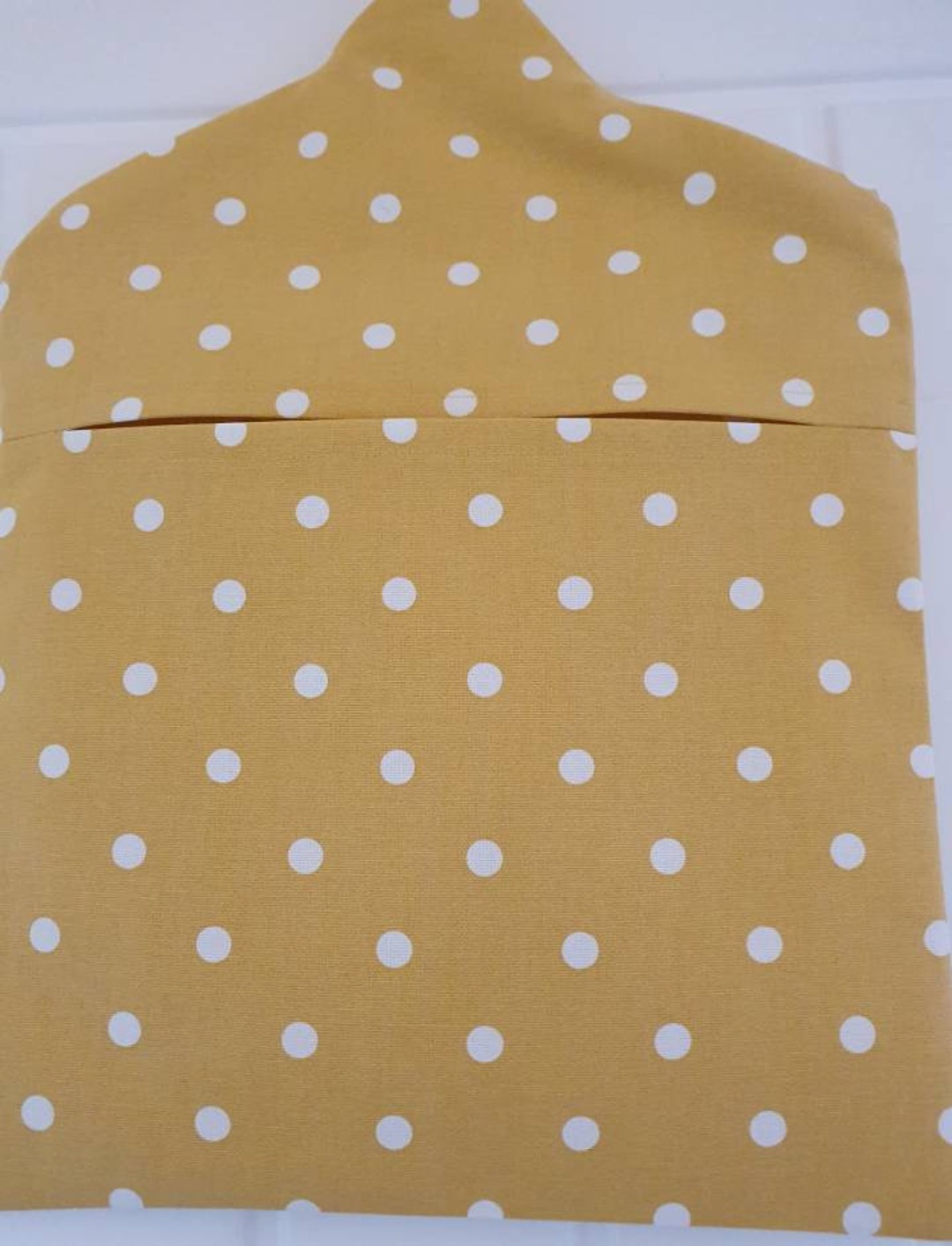 Yellow Polka Dot Peg Bag: Fabric Clothes Pin Holder - Etsy