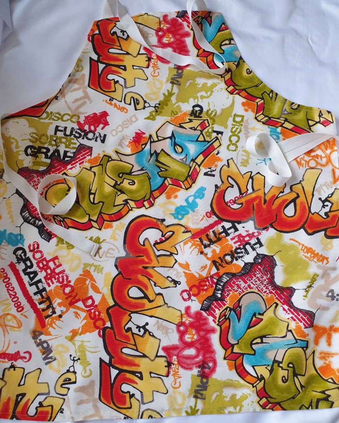 Graffiti Apron, BBQ, Cookery Apron Age 10 - 12yrs - Etsy