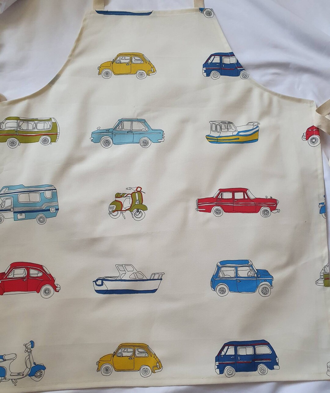 Large Men's Car Campervan Apron: Handmade Cotton BBQ Cookery Gift - Etsy
