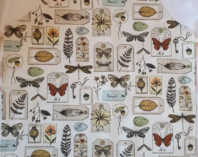 Adult, Butterfly and Plant Cookery Adult Apron / Overall / Pinny - Etsy UK