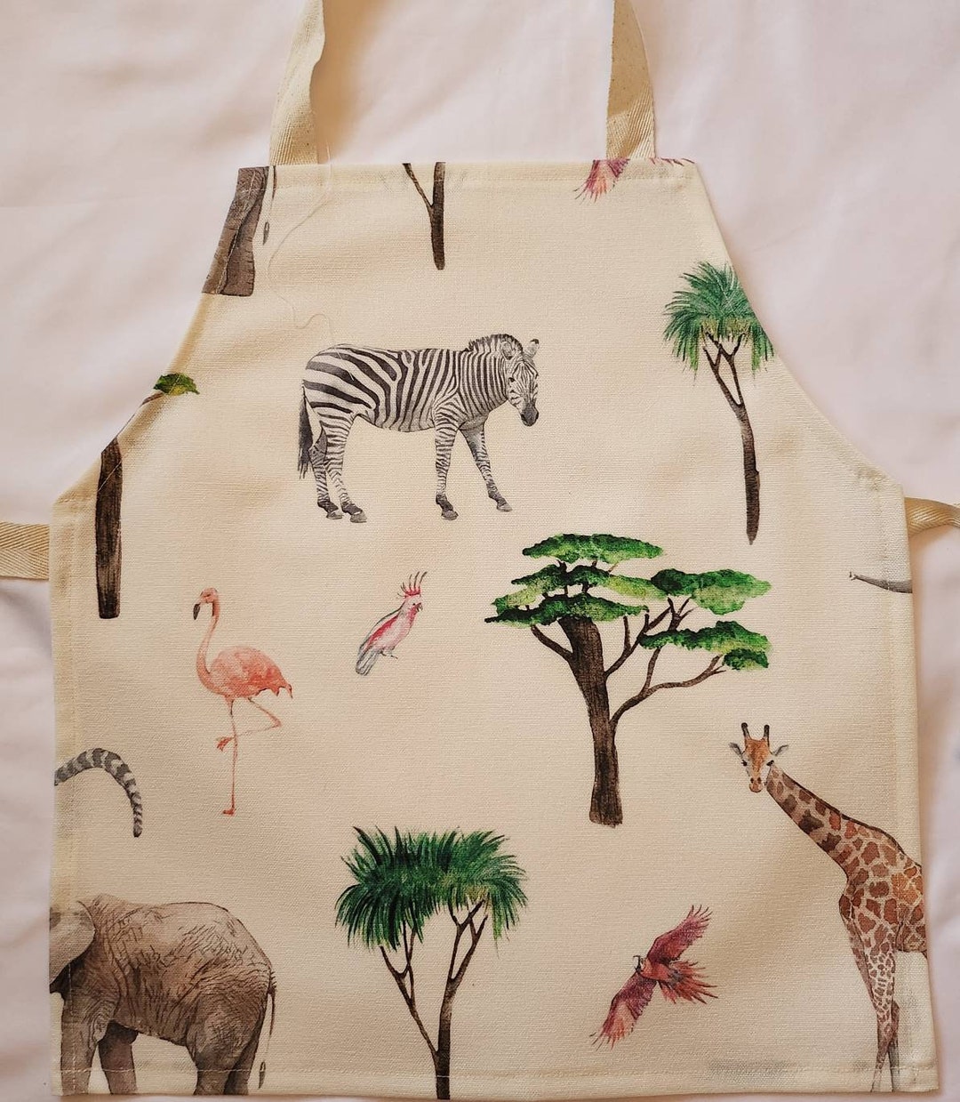 Jungle Animal Children's Apron / Pinny / Toddler Apron/ - Etsy