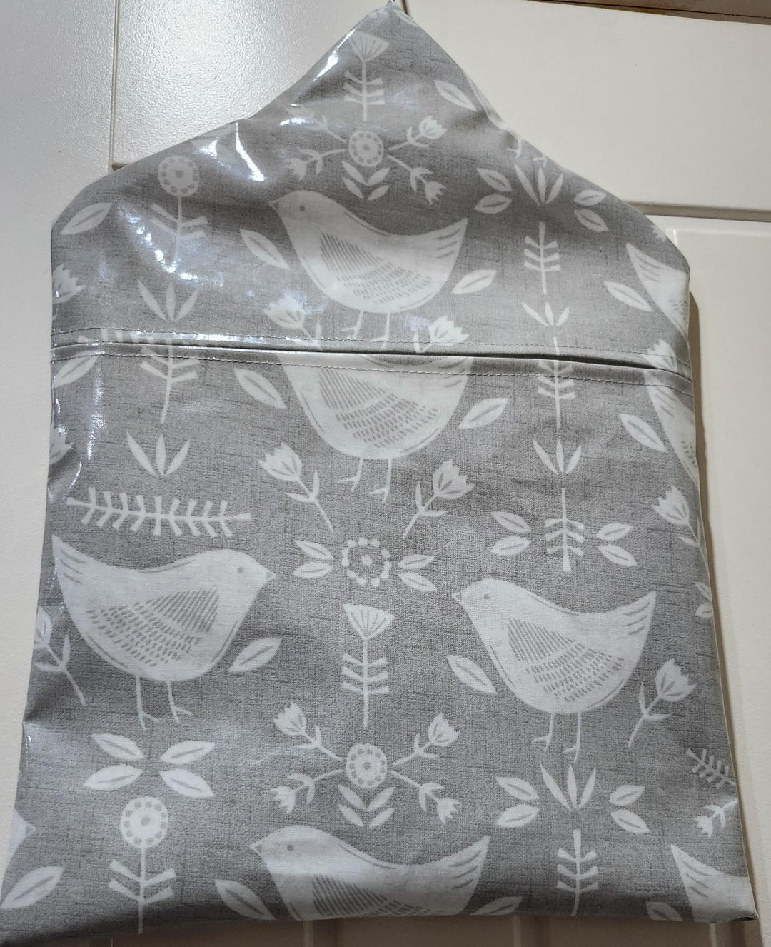 Handmade Bird Oilcloth Peg Bag: Clothes Pin Storage - Etsy
