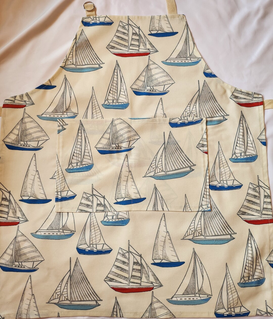 Large Adult, Sail Boat Apron Adult, BBQ, Cookery, Father's Day Gift ...